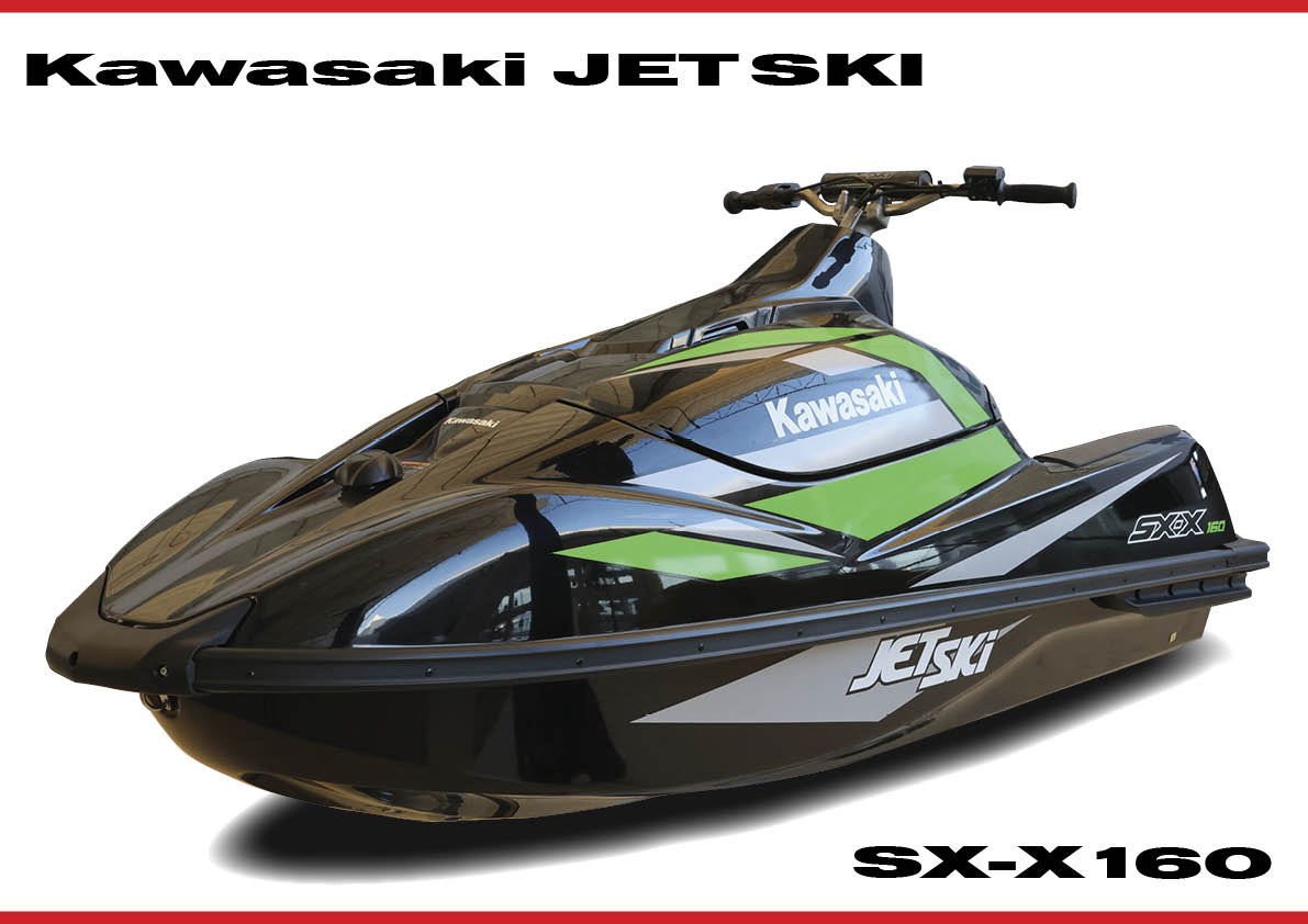 【gallery】カワサキが新しい「ジェットスキー」を発表。ハンドル固定式の「SX-X160」が初めてお披露目された! 「STX160シリーズ ...